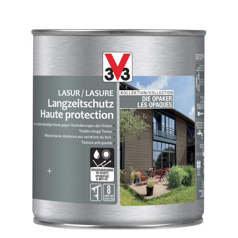 Lasure HAUTE PROTECTION «LES OPAQUES» – V33